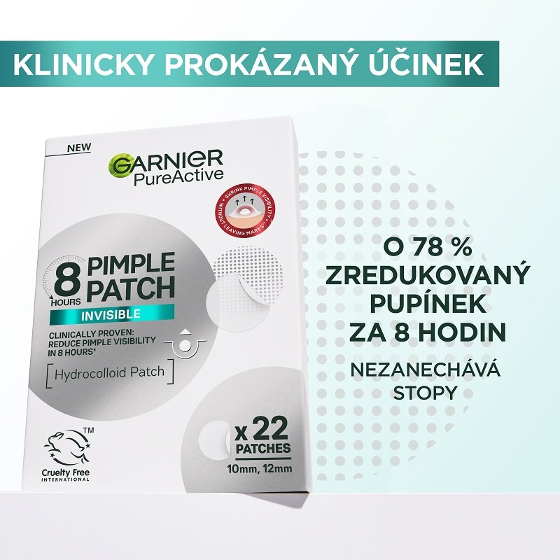 Pimple Patch - Hydrokoloidní neviditelné náplasti na akné s BHA, 22 ks ...